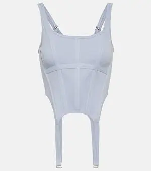 DION LEE Cotton Jersey Bustier