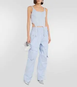 DION LEE Cotton Jersey Bustier