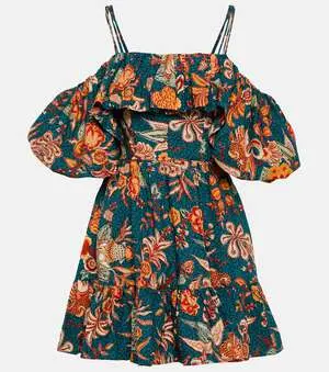 Ulla Johnson Lila Floral Cotton Poplin Mini Dress