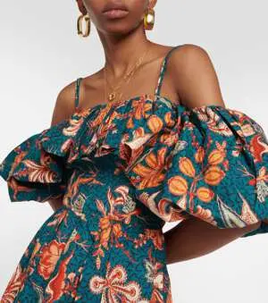 Ulla Johnson Lila Floral Cotton Poplin Mini Dress