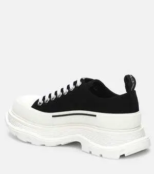 Alexander McQueen Tread Slick Canvas Platform Sneakers