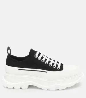 Alexander McQueen Tread Slick Canvas Platform Sneakers