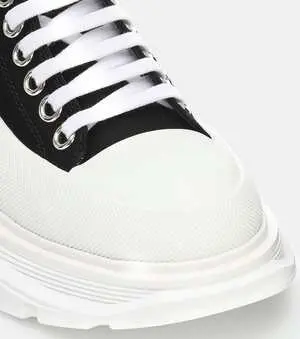 Alexander McQueen Tread Slick Canvas Platform Sneakers