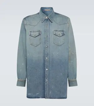 Acne Studios Distressed Denim Shirt