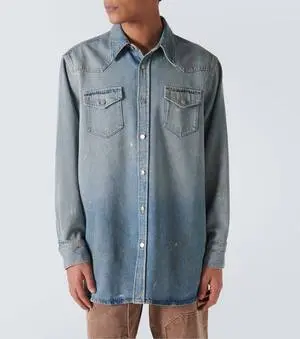 Acne Studios Distressed Denim Shirt