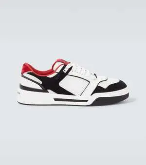 Dolce & Gabbana Roma Leather-trimmed Sneakers