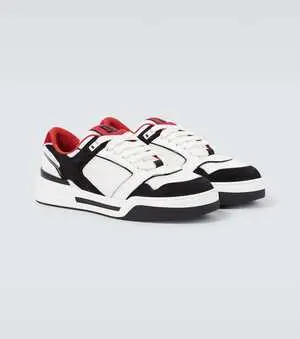 Dolce & Gabbana Roma Leather-trimmed Sneakers