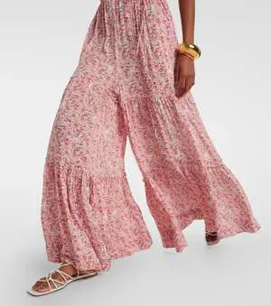 Poupette St Barth Belene Floral Ruffled Jumpsuit