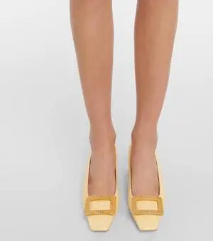 ROGER VIVIER Belle Vivier 45 Leather Pumps
