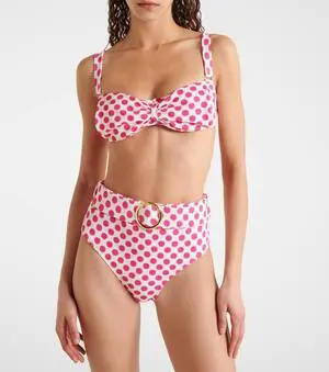 ALEXANDRA MIRO Ursula High-rise Bikini Bottom - White