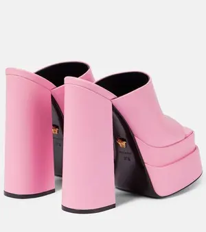 Versace Leather Platform Sandals