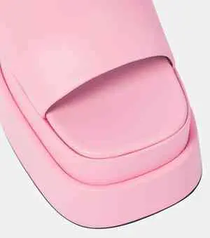 Versace Leather Platform Sandals