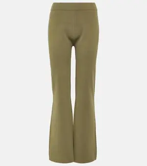 JOSEPH Stretch Silk-blend Flared Pants
