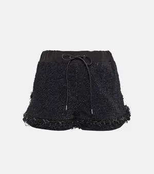 Sacai Tweed Drawstring Shorts