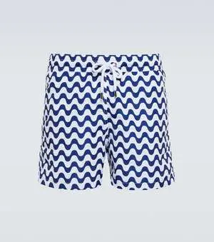 Frescobol Carioca Copacabana Printed Swim Shorts - Blue