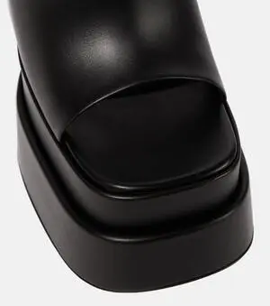 Versace Leather Platform Sandals