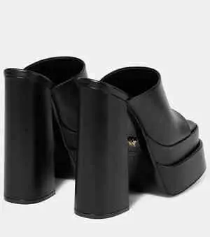 Versace Leather Platform Sandals
