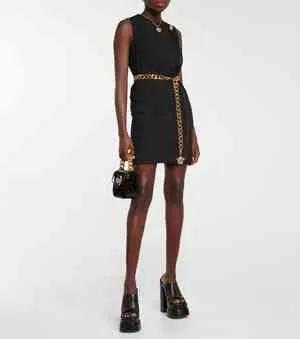 Versace Leather Platform Sandals