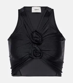 Coperni Floral Jersey Top