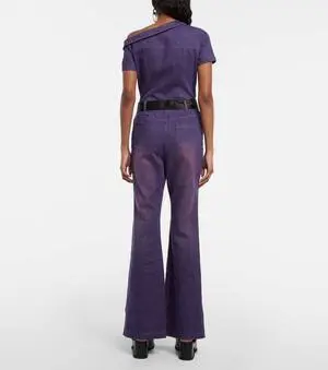 DIDU One-shoulder Denim Jumpsuit