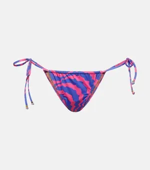 BANANHOT Bell Ruched Bikini Bottom - Multicoloured