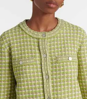Tory Burch Knitted Checked Jacket