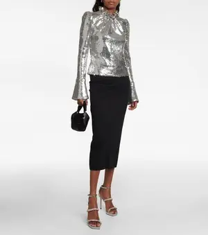 JIMMY CHOO Bing 105 Crystal-embellished Sandals