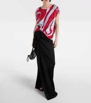 Dries Van Noten Sequined Top