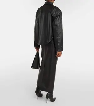 Wardrobe.NYC Leather Shirt Jacket