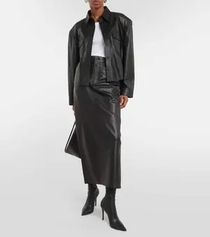 Wardrobe.NYC Leather Shirt Jacket