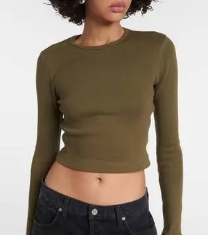Wardrobe.NYC X Hailey Bieber Jersey Crop Top