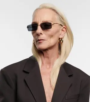 Cartier Panthère De Rectangular Sunglasses - Blue