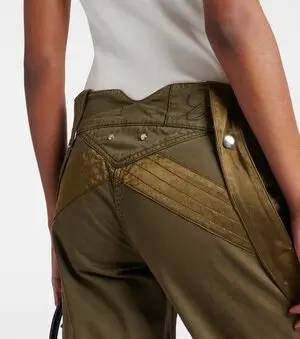 Blumarine Mid-rise Flared Cargo Jeans - Blue