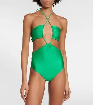Jade Swim Cutout One-piece Swimsuit