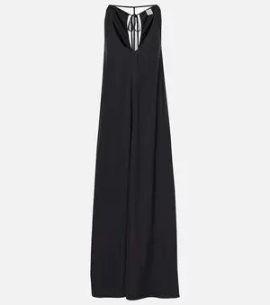 TOTEME Crepe-back Satin Maxi Dress