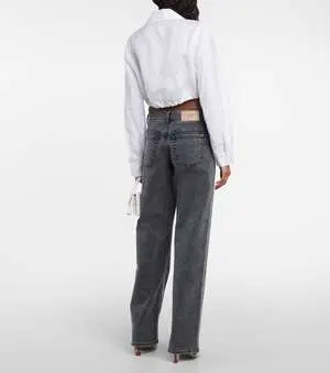 7 For All Mankind Low-rise Straight-leg Jeans