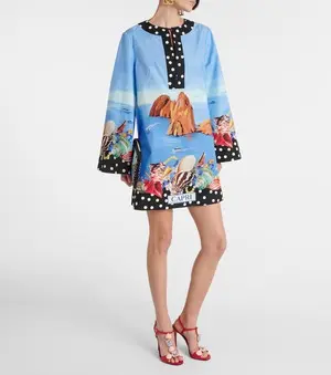 Dolce & Gabbana Capri Printed Cotton Kaftan