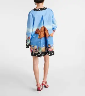 Dolce & Gabbana Capri Printed Cotton Kaftan