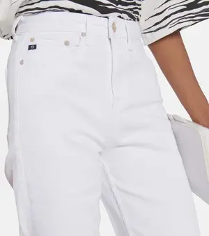 Ag High-rise Wide-leg Jeans
