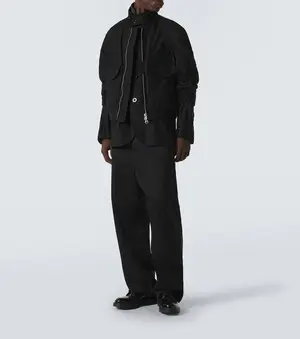 Sacai Cotton-blend Ripstop Jacket - Black
