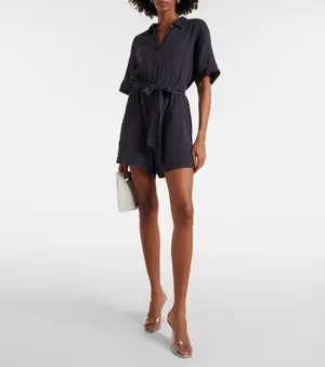 Velvet By Graham & Spencer Dane Belted Romper