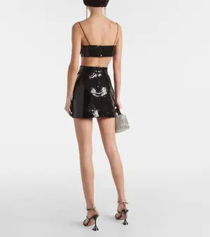 Alex Perry Sequined Crop Top
