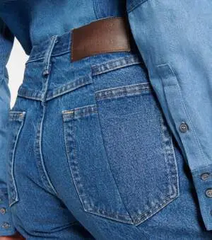 Gabriela Hearst Foster Patchwork Flared Jeans