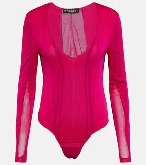 Y/project Semi-sheer Bodysuit - Pink