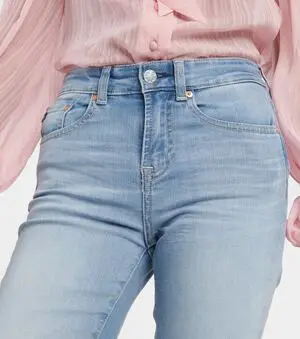 Ag Embroidered Flared Jeans