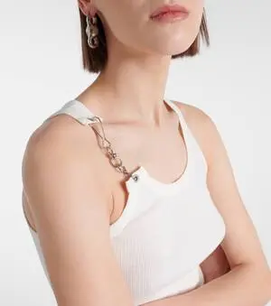 Acne Studios Chain-detail Ribbed Tank Top