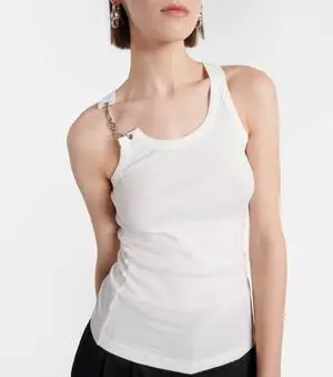 Acne Studios Chain-detail Ribbed Tank Top