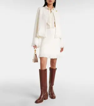 Chloé Wool, Silk, And Cashmere-blend Jacket