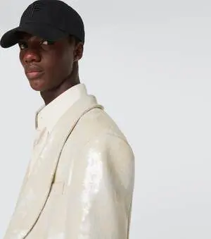 TOM FORD Embroidered Canvas Cap - Black