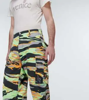 ERL Printed Cotton Cargo Pants